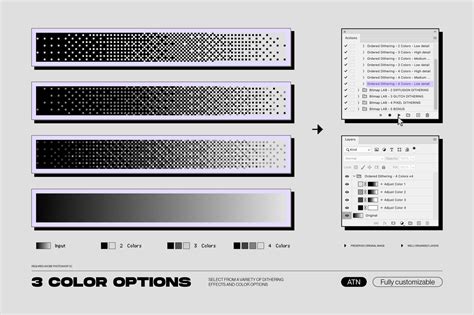 Bitmap Lab One Click Pixel Halftone Photoshop Action On Yellow Images