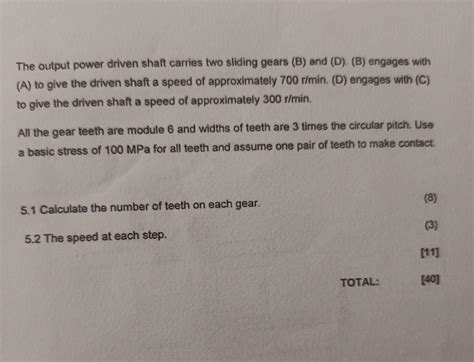 Solved A Gearbox Is Shown Schematically In FIGURE 3 Below Chegg Com