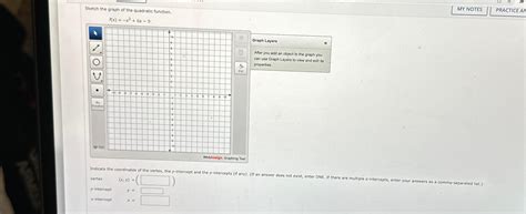 Solved Sketch The Graph Of The Quadratic Functionmy
