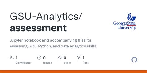Github Gsu Analyticsassessment Jupyter Notebook And Accompanying Files For Assessing Sql