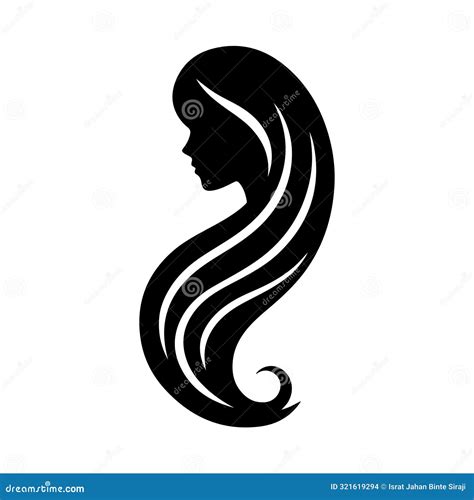 Hair Icon Silhouette Vector Style Art Stock Vector Illustration Of