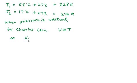 a variable volume container holds 24 3 l of gas at 55 ∘ c if pressure
