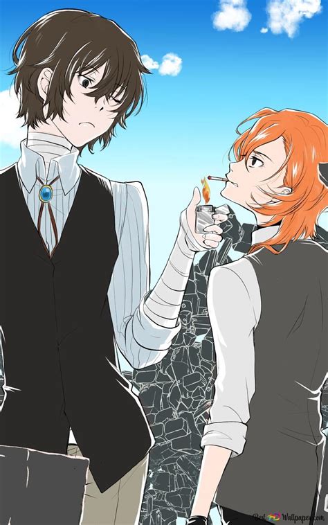 Bungou Stray Dogs Anime Osamu Dazai And Nakahara Chuuya 2k Wallpaper