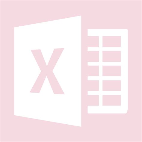 Pink Excel Icon App Icon Design