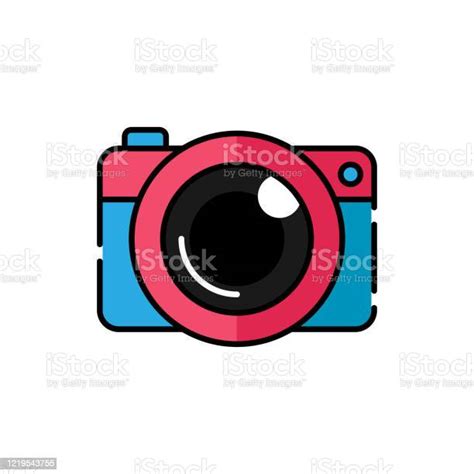 카메라 아이콘 로고 벡터 일러스트레이션입니다 사진 카메라 아이콘 디자인 벡터 템플릿입니다 웹 사이트 기호 로고 아이콘 기호 응용 프로그램 Ui에 대한 최신 유행 카메라