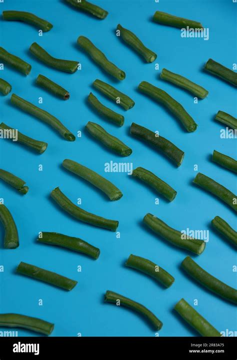 Close Up Green Beans Detailed Healthy Food Fresh Cooking Close Up