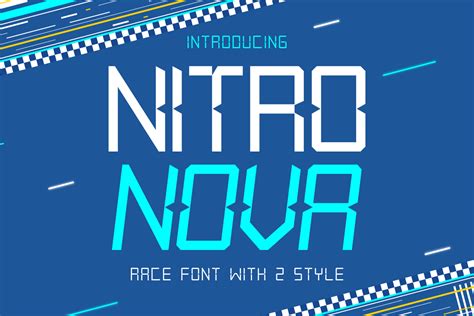Nitro Nova Race Font PutraCetol Design Studio
