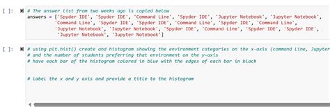 Solved Histogramcommand Line Jupyter Notebook Or Spyder