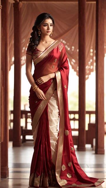 Premium Photo Indian Woman In Beautiful Velvet Saree