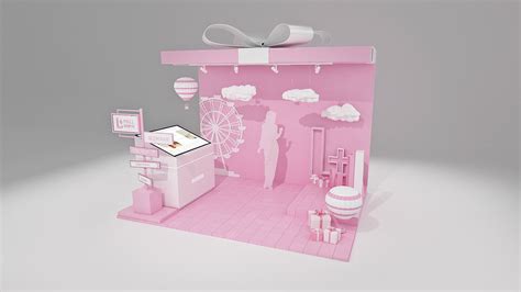 网红打卡dp点美陈拍照点设计3d效果图不求人ph 站酷zcool
