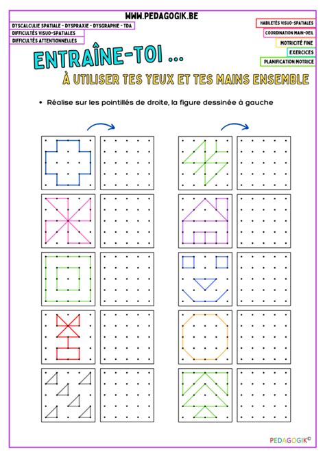 Exercices Pour L Habilet Visuo Spatiale Des Outils Gratuits
