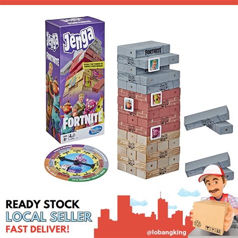 Jenga Fortnite Edition Game Wooden Block Stacking Tower Game For