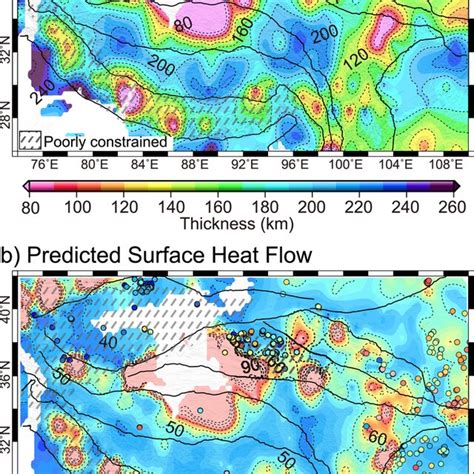 A Thermal‐lithosphere Thickness Calculated By Thermal Isostasy B Download Scientific