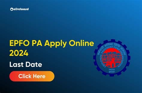 EPFO PA Application Form 2024 Last Date To Apply Online