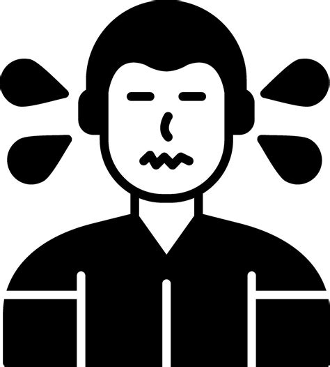 Fidgeting Behavioral Response Glyph 65357110 Vector Art At Vecteezy