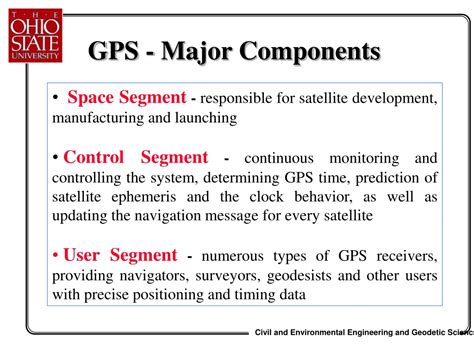 Ppt Part Iii Gps Major Components And The Signal Structure