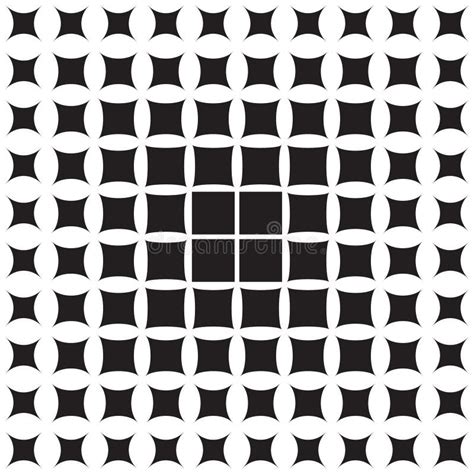 Abstract Pattern Of Geometric Shapes Decreasing To The Edge Stock