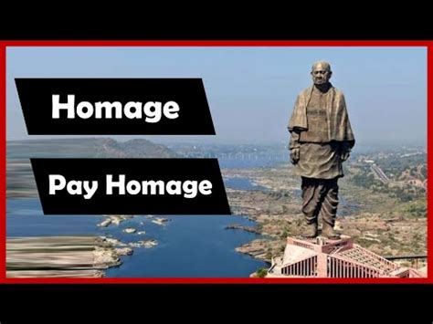 Homage in Hindi | Meaning Usage & Pronunciation [ Visual Dictionary ...