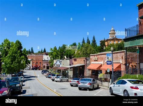 Sacramento Street In The Old Gold Mining Town Of Auburn Placer County