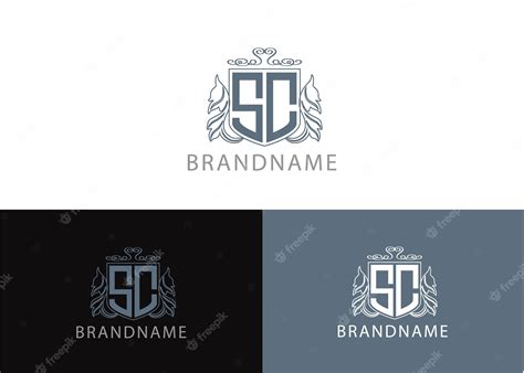 Premium Vector Modern Monogram Initial Letter Sc Logo Design Template