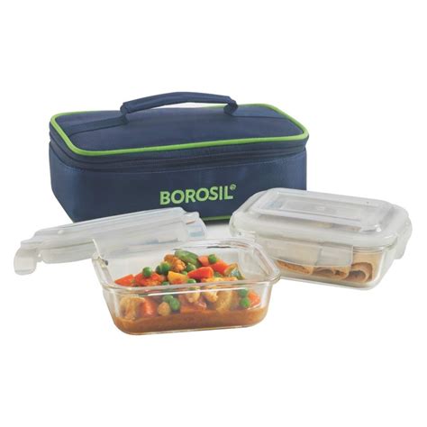 Borosil Microwavavle Glass Lunch Box Swag Workstore