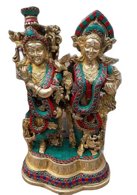 16 Inch Brass Radha Krishna Statue Temple At Rs 16500piece In