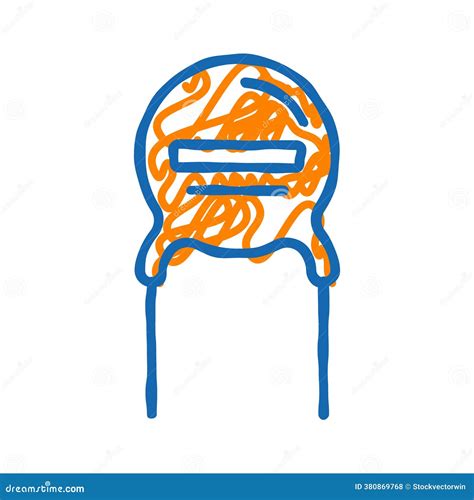 Electrolytic Capacitor In Ice Cube Stock Illustration Cartoondealer