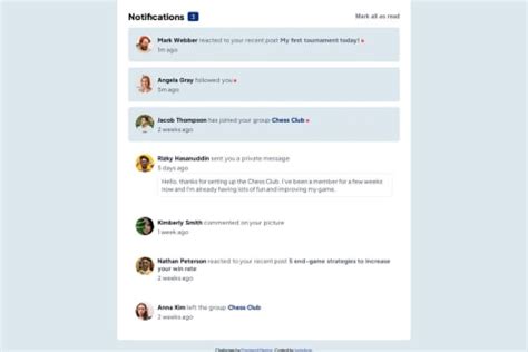 Frontend Mentor Notifications Page Using Html Css Js Coding
