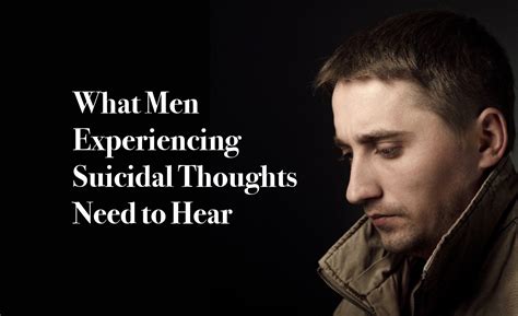What Men Experiencing Suicidal Thoughts Need To Hear Dr John Ashfield