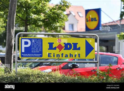 Munich Deutschland 06th Aug 2020 Entry Sign To A Lidl Branch