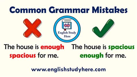 Common Grammar Mistakes List In English English Study Here