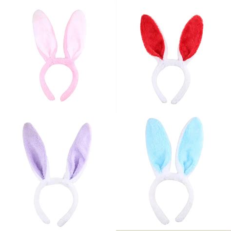 멋진 드레스 의상 토끼 귀 머리띠 부활절 성인 귀엽고 편안한 헤어 밴드 토끼 귀 머리띠 헤어 액세서리여성 헤어 액세서리