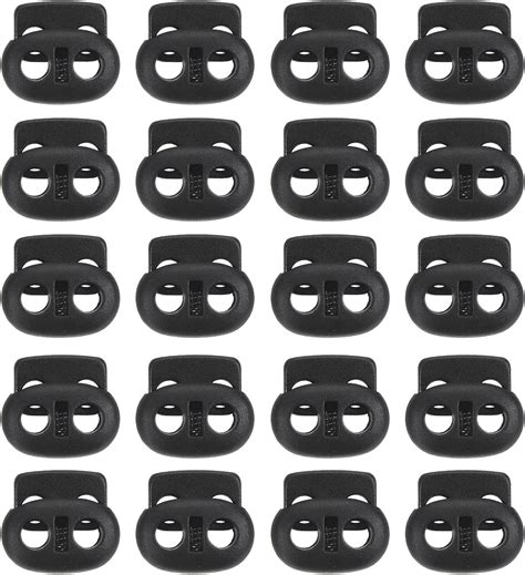 Cord Locks Pack Double Hole Spring End Toggle Stopper