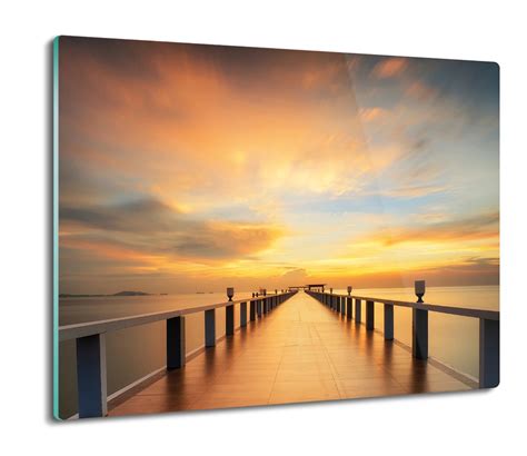 Deska Splashback Z Foto Most Morze Chmury X ArtprintCave ArtPrintCave Sklep EMPIK