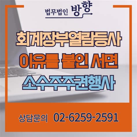 주주의 회사에 대한 회계장부열람등사청구권 네이버 블로그