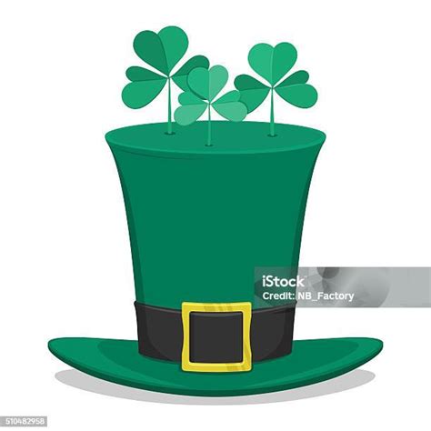 St 패 트 릭의 하루 초록색입니다 모자 Clovers 상단 0명에 대한 스톡 벡터 아트 및 기타 이미지 0명 3가지 개체