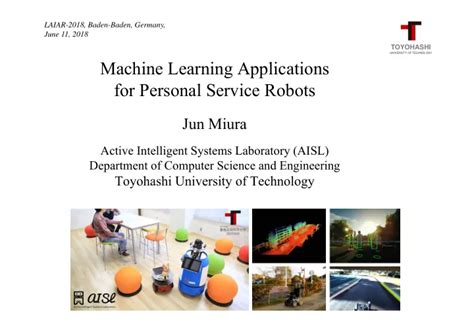 [ppt] machine learning applications for personal service robots jun miura powerpoint