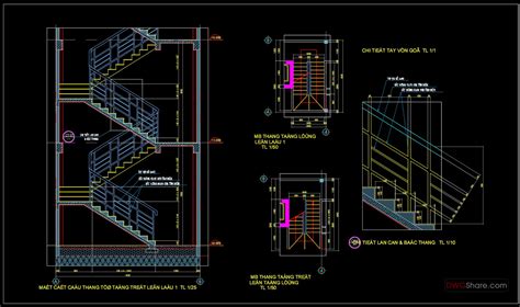 58detailed Drawings Of Stairs In Autocad File Free Cad Blocks