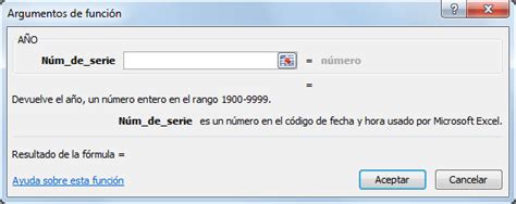La función AÑO en Excel Excel Total