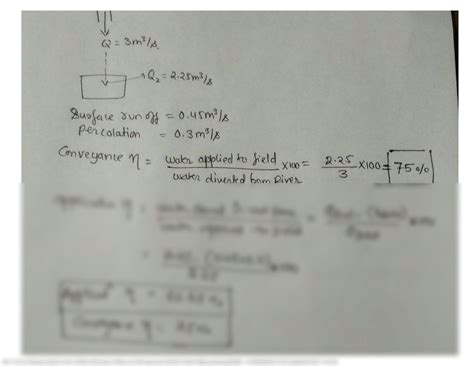 Solution A Discharge Of Three Cubic Meterssecond Is Diverted From A
