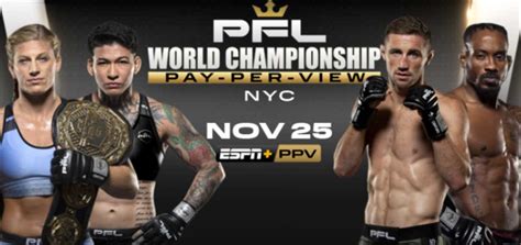 PFL WORLD CHAMPIONSHIP Machine Learning Predictions Brought To You By