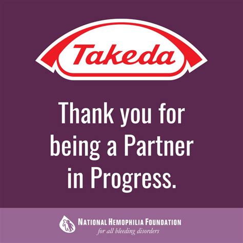 National Hemophilia Foundation On Linkedin Thank You To Takeda For