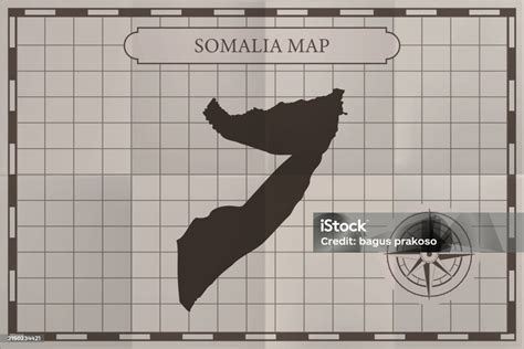 ソマリアの古い古典的な国の地図ビンテージのアンティーク地図用紙スタイル アイコンのベクターアート素材や画像を多数ご用意 アイコン