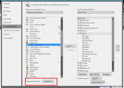 New Comment Shortcut Word Kumshort