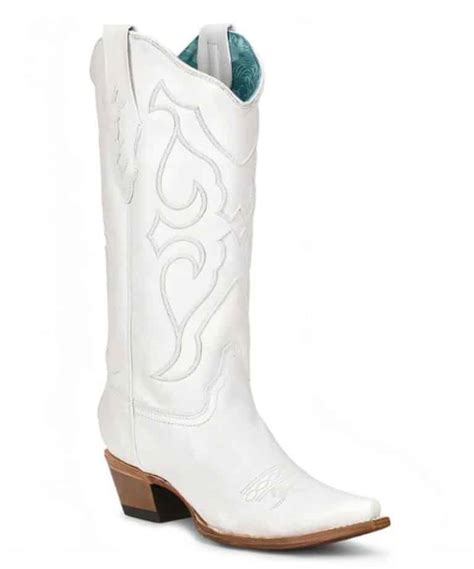 Corral Womens White Embroidery Boot Cowpokes Work And Western