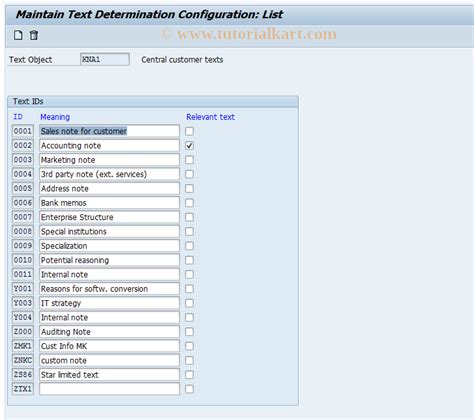 Obt Sap Tcode C Fi Maintain Table Ttxid Kna