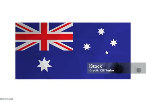 Ilustrasi Vektor Panji Resmi Australia Bendera Nasional Dengan Warna