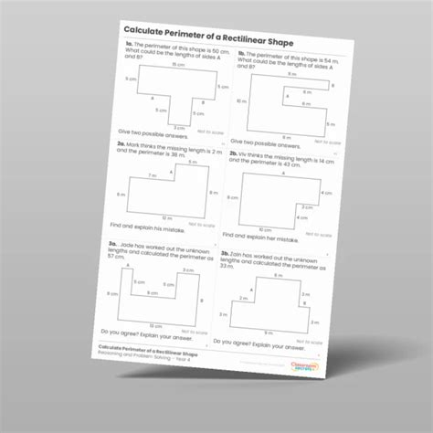 Year 5 Calculate Perimeter Of Rectilinear Shapes Reasoning And Problem