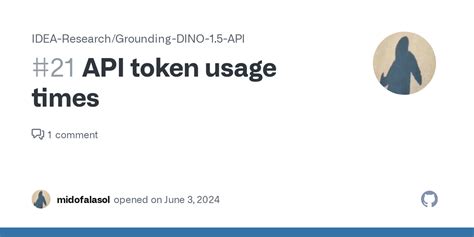 API Token Usage Times Issue IDEA Research Grounding DINO API GitHub