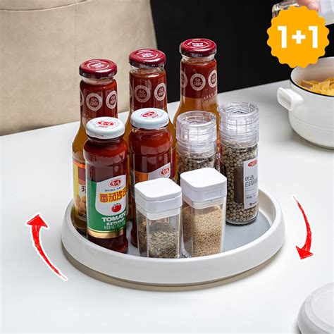 주방선반·정리대 11 다용도 회전 트레이 주방 욕실 냉장고 양념통 화장품 만능 수납 정리대 소형대형 오늘의집 쇼핑
